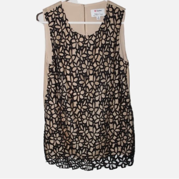 Target | Tops | Neiman Marcus Lela Rose Target Black Lace Beige ...